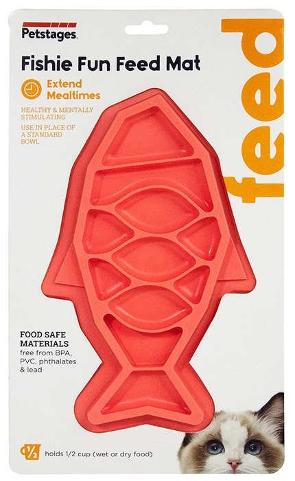 Petstages Fishie Fun Feed - mata spowalniająca jedzenie dla kotów i ...